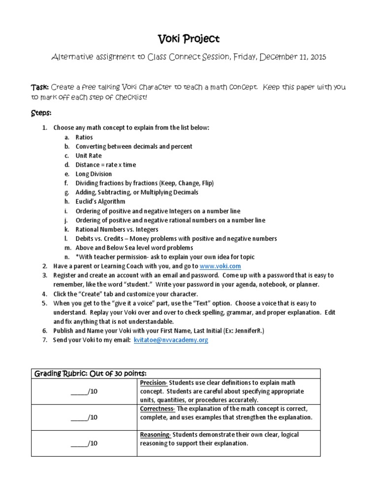 Voki Project | PDF | Language Arts & Discipline | Art