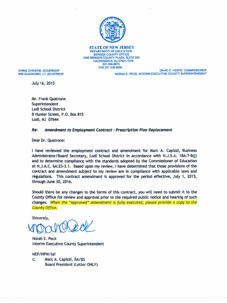 Marc Capizzi's Current Contract | PDF