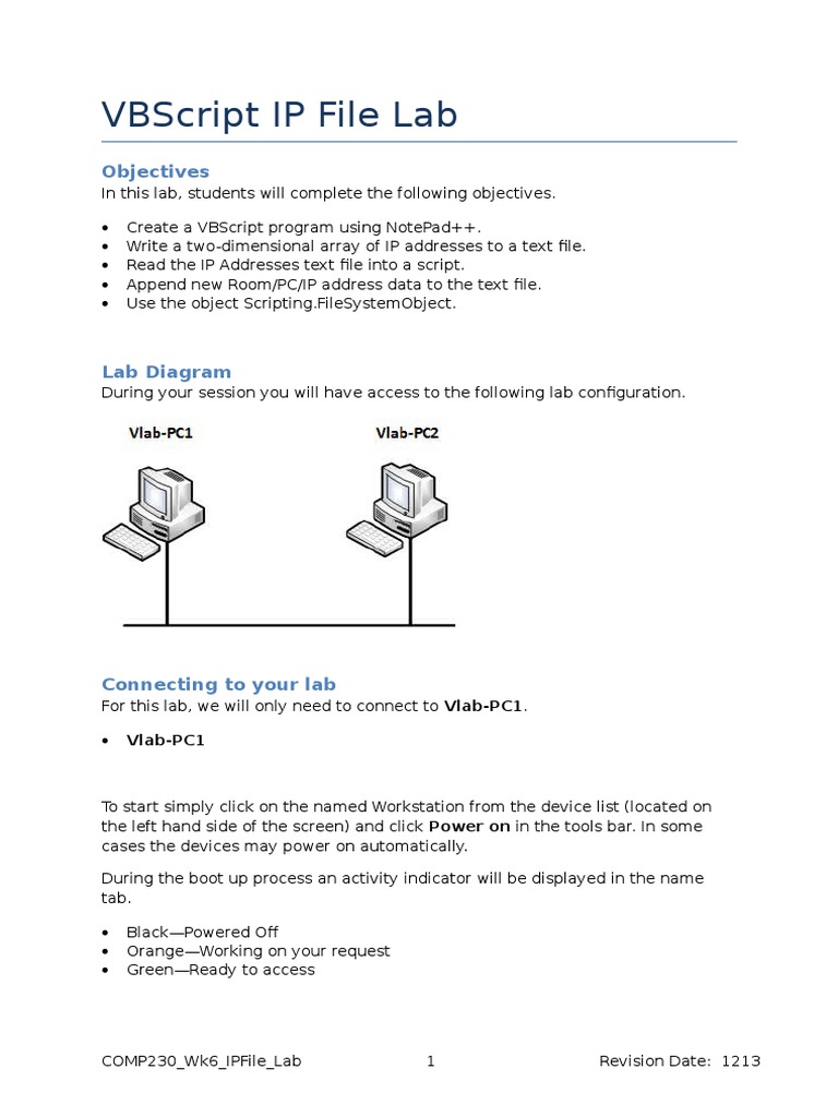 COMP230 Wk6 Lab Instructions | PDF | Array Data Structure | Comma Separated Values