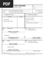 Petty Cash Voucher Format and Sample | PDF