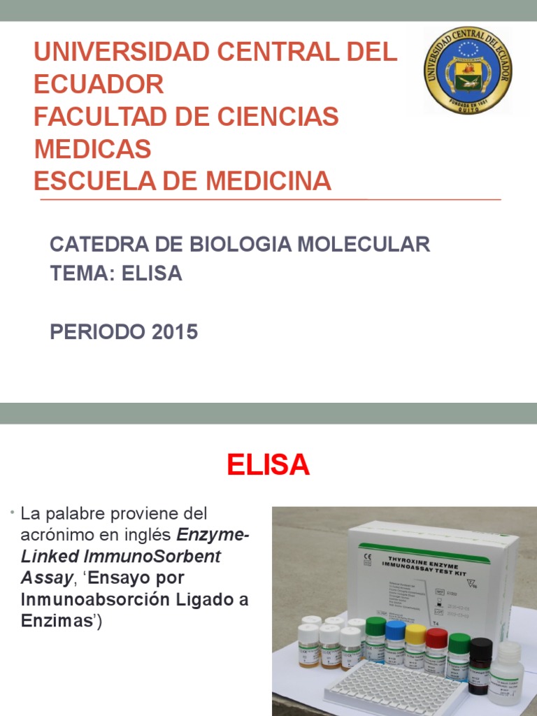 Prueba de ELISA Fundamentos | PDF | Elisa | Inmunología
