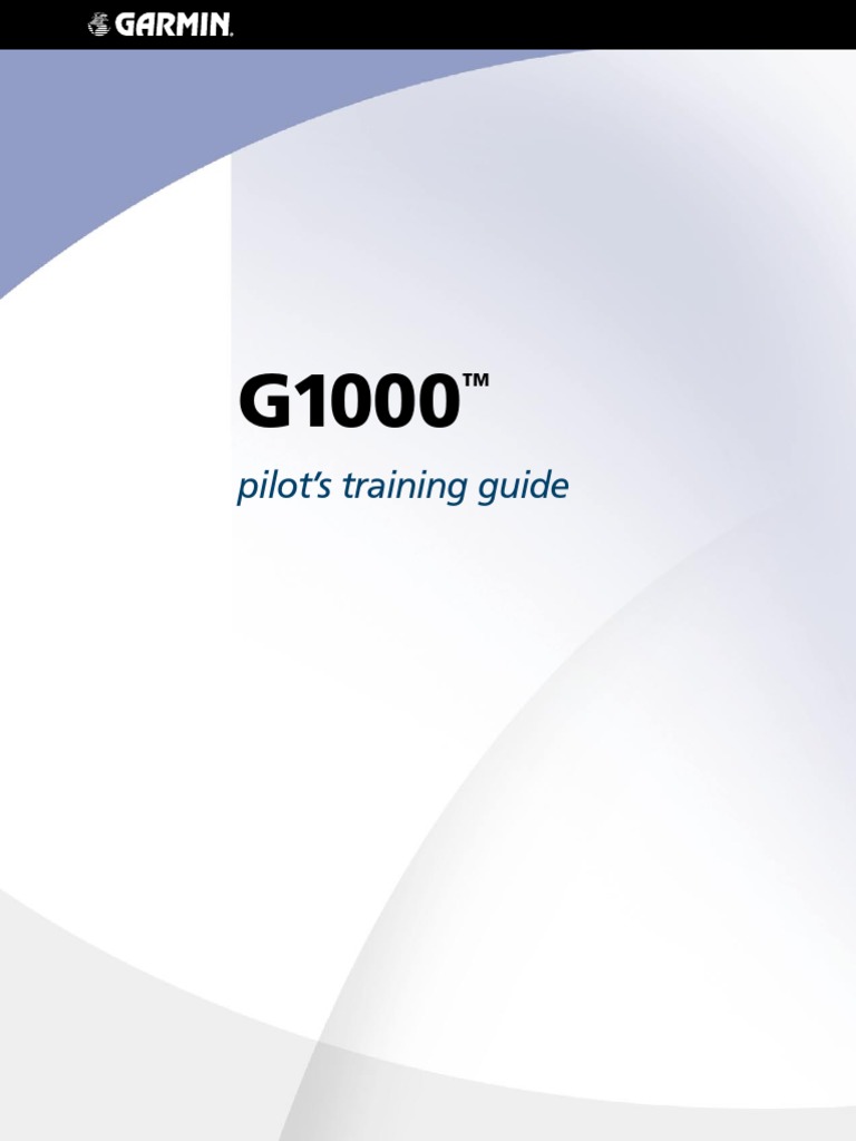 G1000 Pilot Training Guide (Students) | PDF | Aeronautics | Electronics