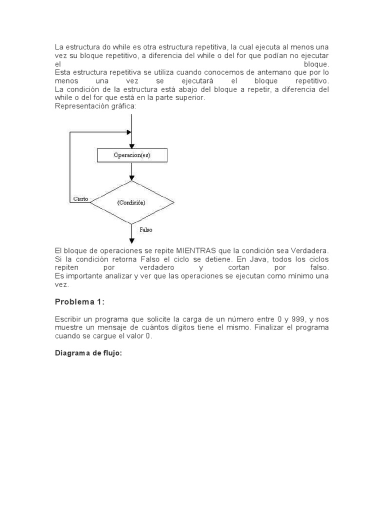 La Estructura Do While Es Otra Estructura Repetitiva | Java (lenguaje de programación) | Número ...