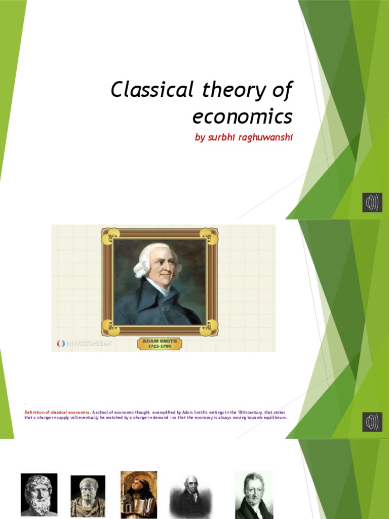 Classical Theory of Economics | PDF | Economic Theories | Macroeconomics