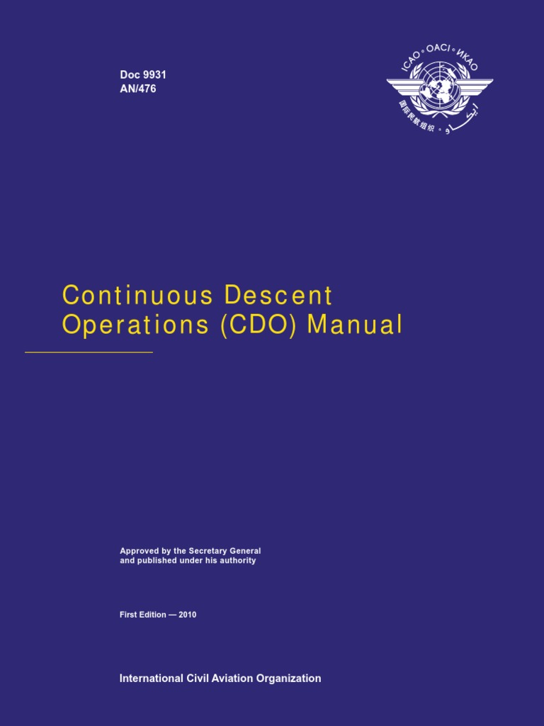 9931 CDO Manual Final Version | PDF | Air Traffic Control | Instrument ...
