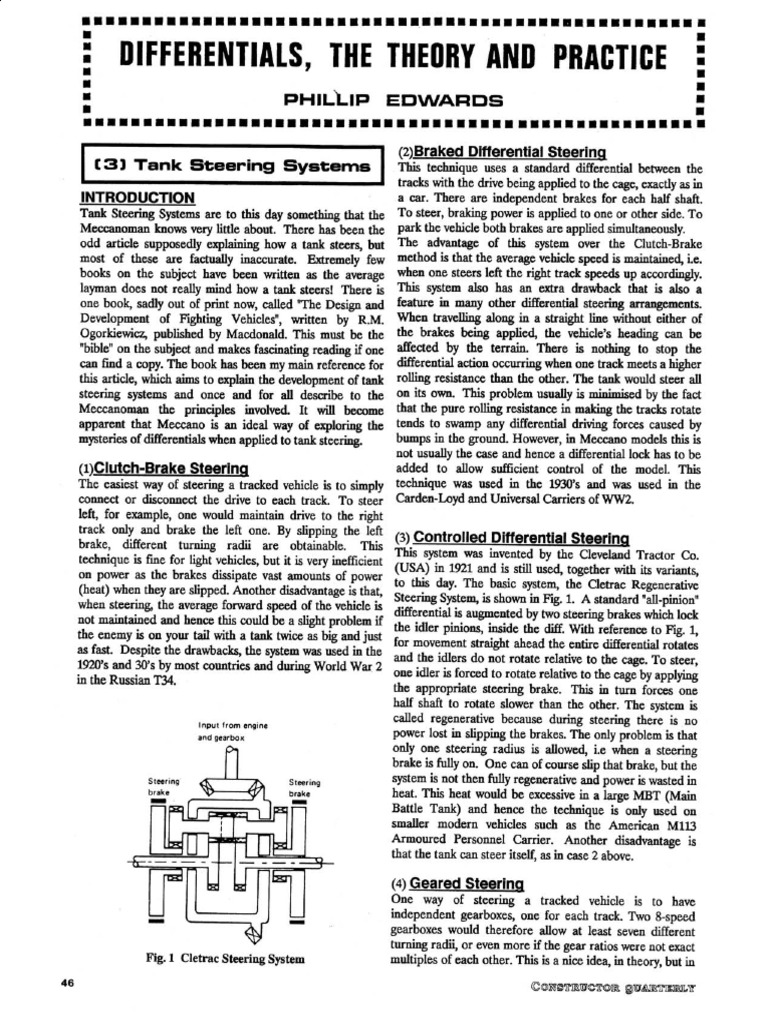 Tank Steering Systems | PDF