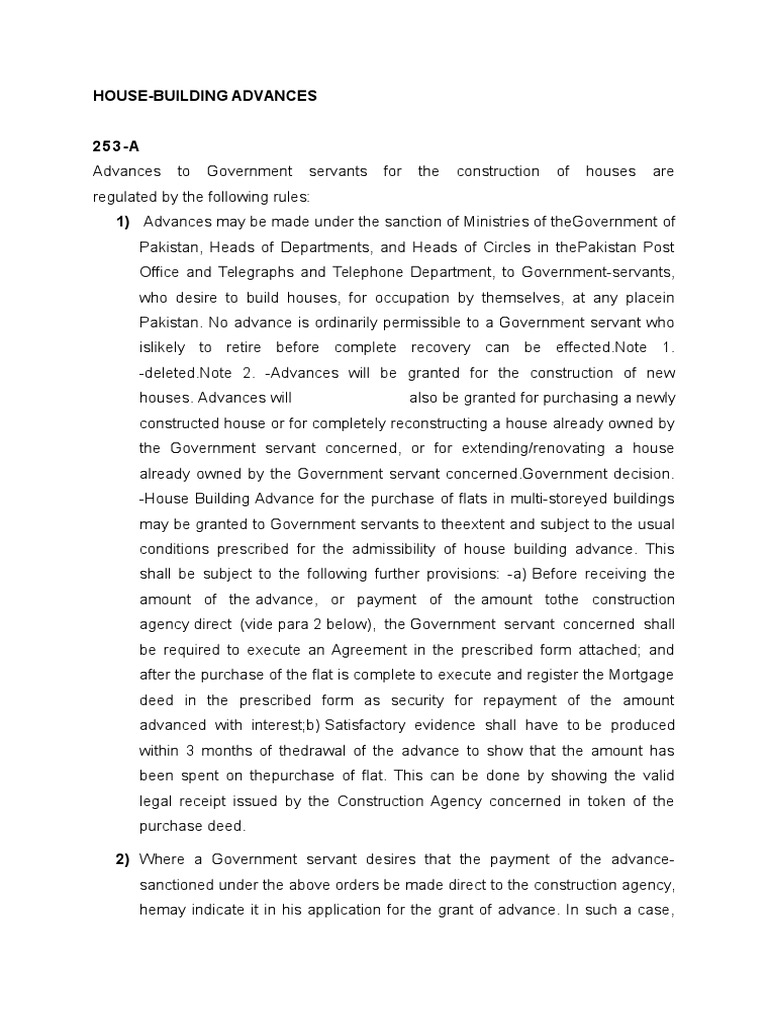 House Building Advance | Download Free PDF | Mortgage Loan | Mortgage Law