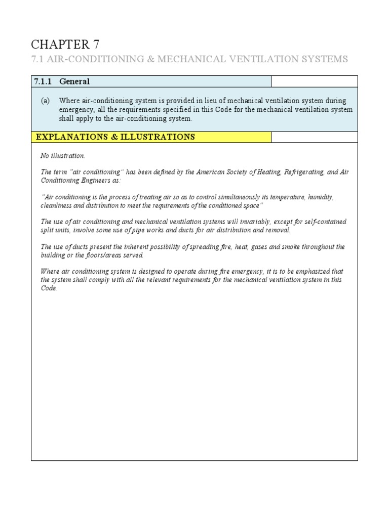 Chapter 7 (ACMV) | PDF | Duct (Flow) | Ventilation (Architecture)