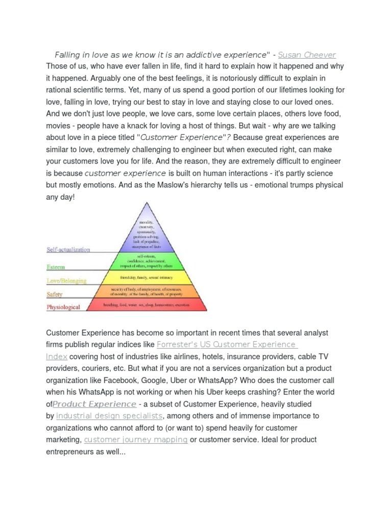 Enhancing Customer Experience Through Love | PDF | Customer Experience ...