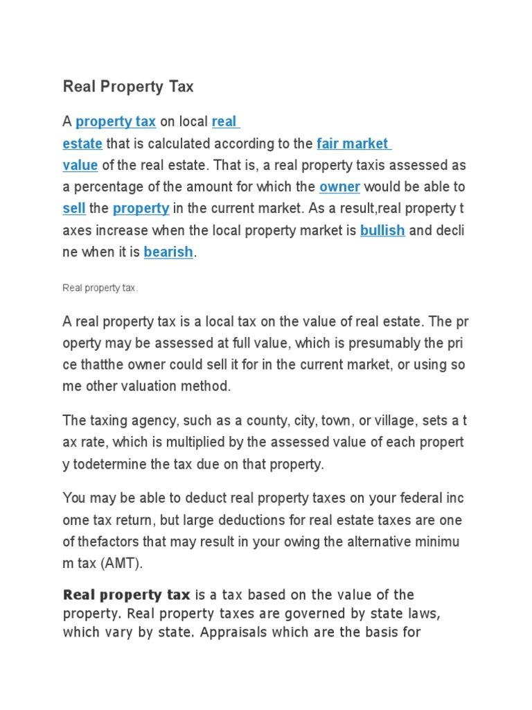 Understanding Real Property Taxation | PDF | Social Science | Law