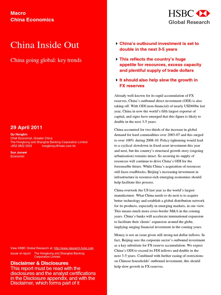 China Inside Out: China Going Global: Key Trends | PDF | Renminbi | China