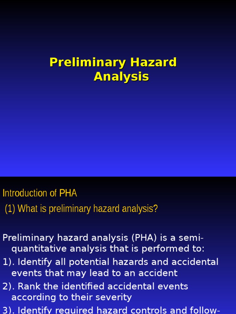 Preliminary Hazard Analysis | PDF | Radiation | Risk