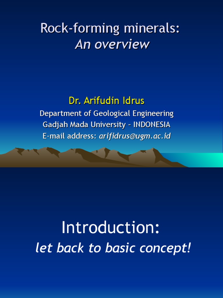 Introduction to Rock-Forming Minerals | PDF | Rock (Geology) | Crust ...