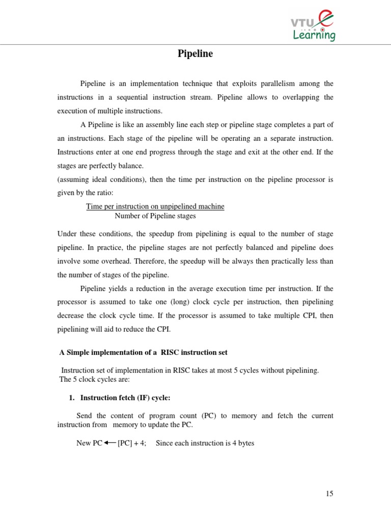 Pipeline: A Simple Implementation of A RISC Instruction Set | PDF | Instruction Set | Central ...