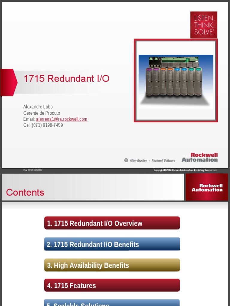 6 NGN 1715 Redundant IO PowerPoint Presentation | PDF | Automation ...