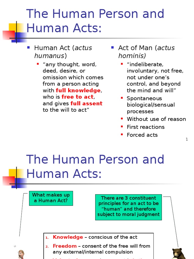 Understanding Human Acts and Morality | PDF | Free Will | Morality