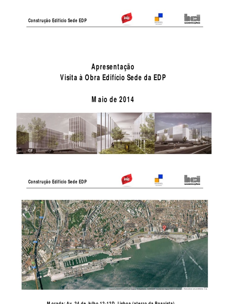 Edp - Visita À Obra Edifício Sede Da EDP Maio de 2014 | PDF | Materiais ...