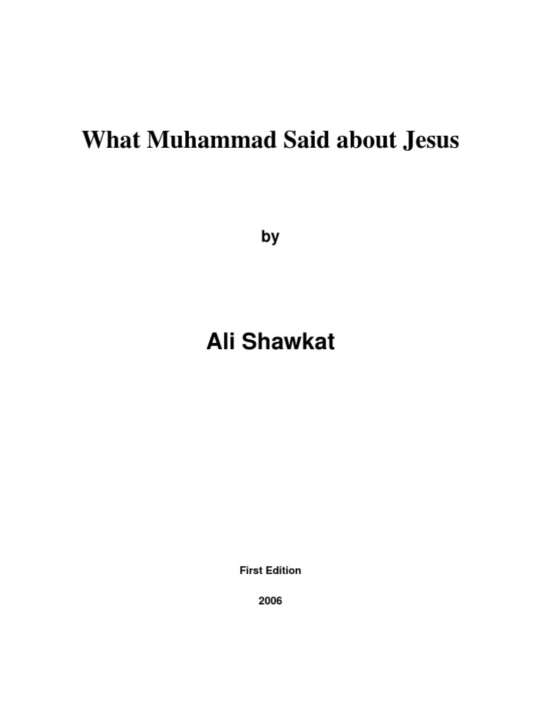 What Muhammad Said About Jesus | PDF | Hadith | Prophets And Messengers ...