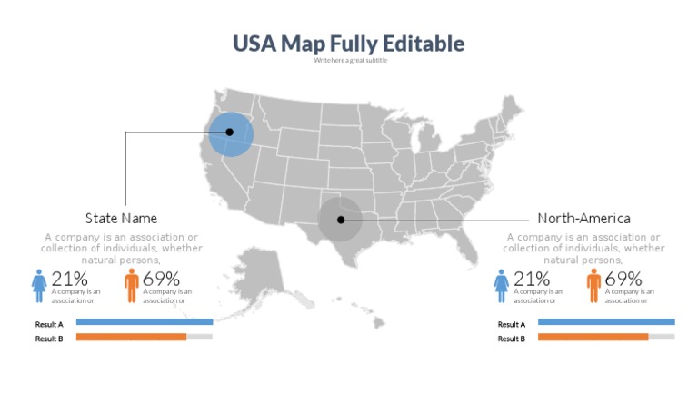 Editable USA Map Template | PDF