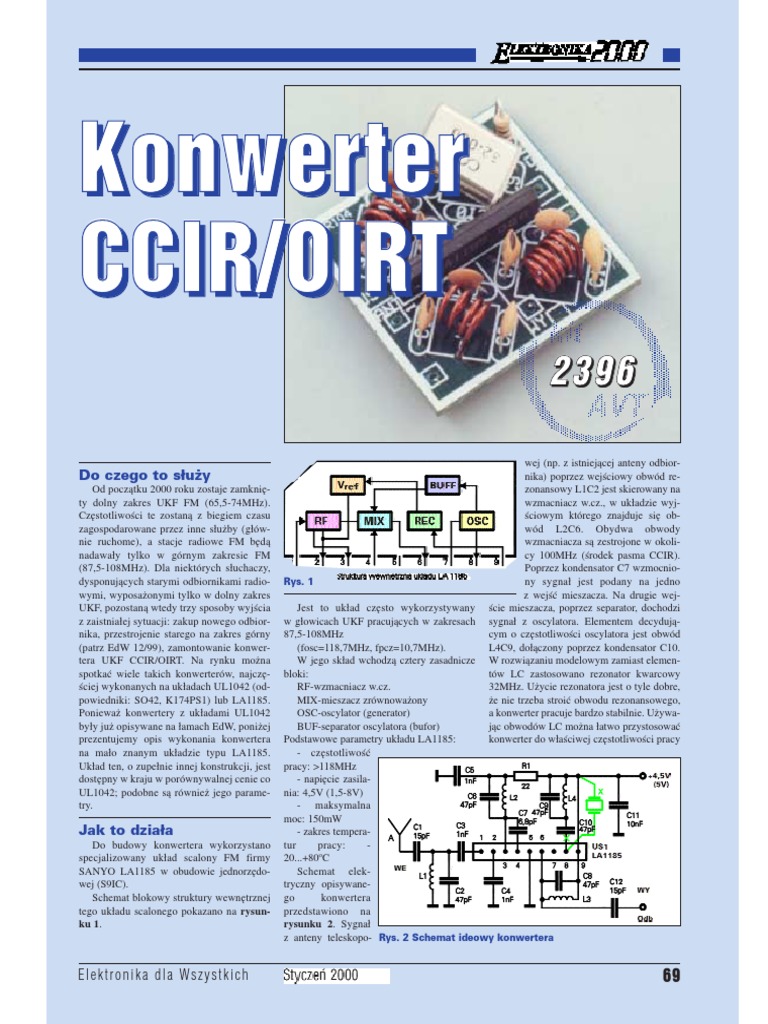 Ccir Oirt Converter Schematics | PDF