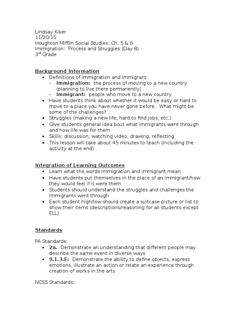 Immigration | PDF | Educational Assessment | Pedagogy