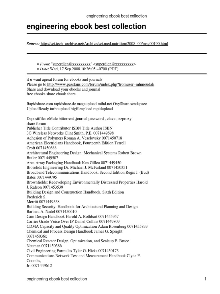 Engineering Booklist Web Site | PDF | Concrete | Human Factors And ...