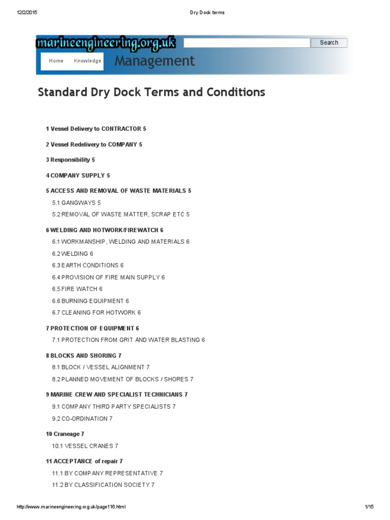 Dry Dock Terms | Download Free PDF | Crane (Machine) | Ships