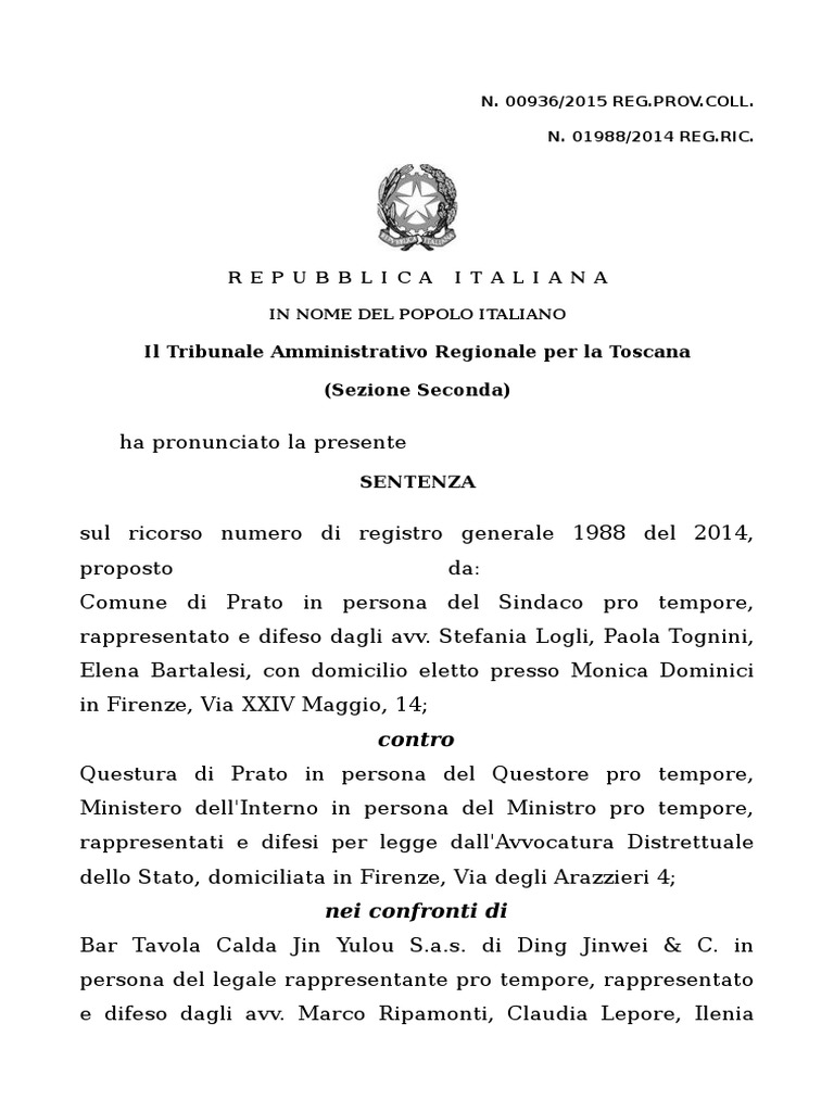 Sentenza Tar | PDF