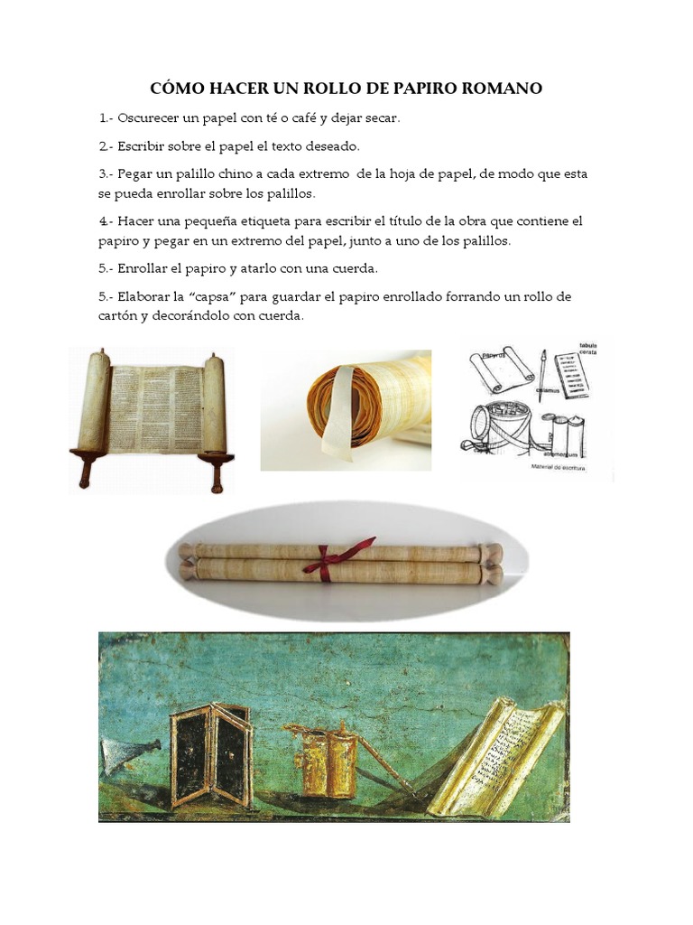Cómo hacer un papiro romano paso a paso | PDF | Literatura latina | Poesía