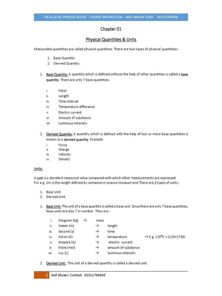 CIE A Level Notes | PDF | Buoyancy | Force