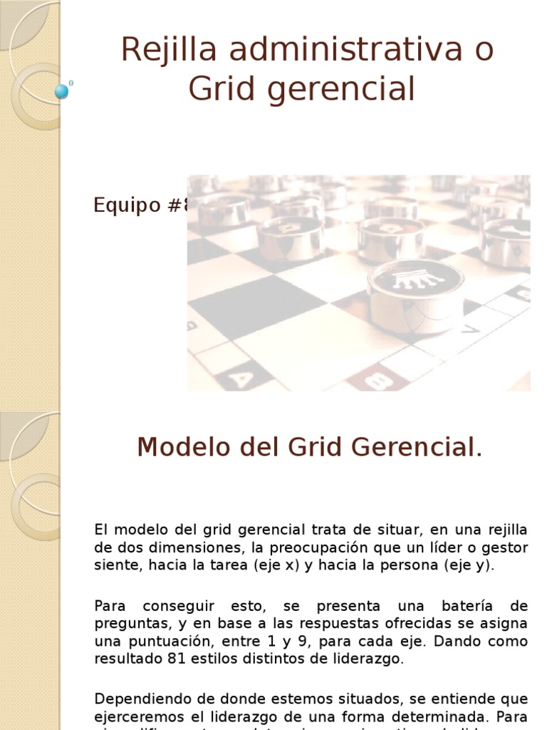 Rejilla Administrativa o Grid Gerencial | PDF | Liderazgo | Conceptos ...