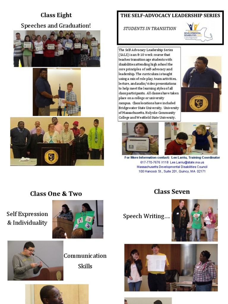 Self-Advocacy Leadership Course for Students | PDF
