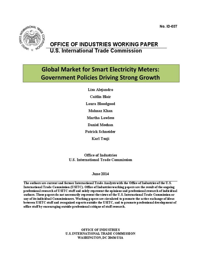 Smart Meters | PDF | Smart Grid | Electrical Grid