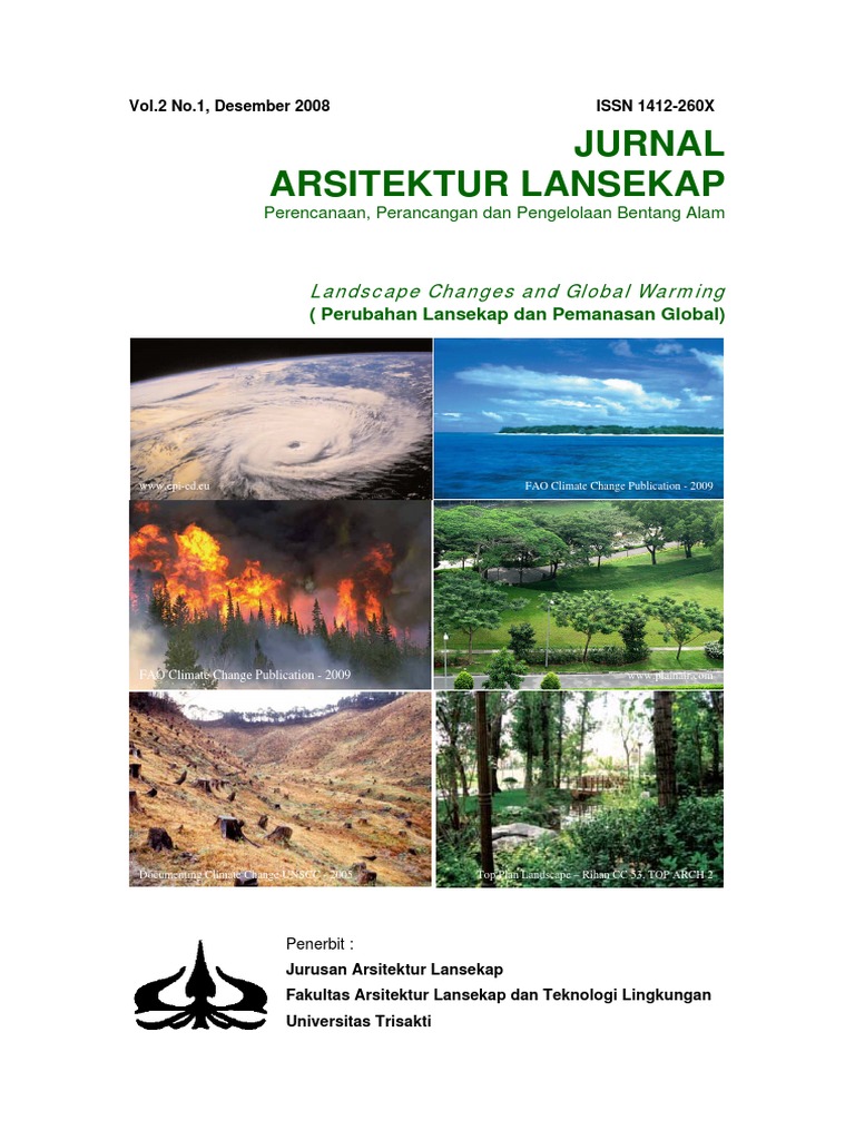 Jurnal Arsitektur Lansekap Vol.2 | PDF | Seni | Sains & Matematika