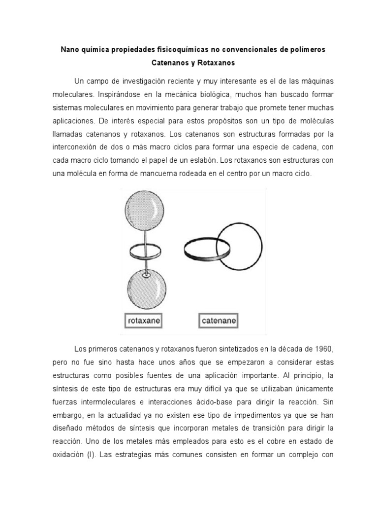 Nano Química Propiedades Fisicoquímicas No Convencionales de Polímeros ...