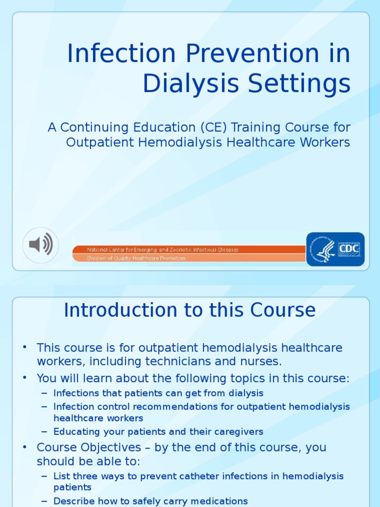 Infection Prevention Dialysis Settings Rev 8-29-12 | Hemodialysis ...