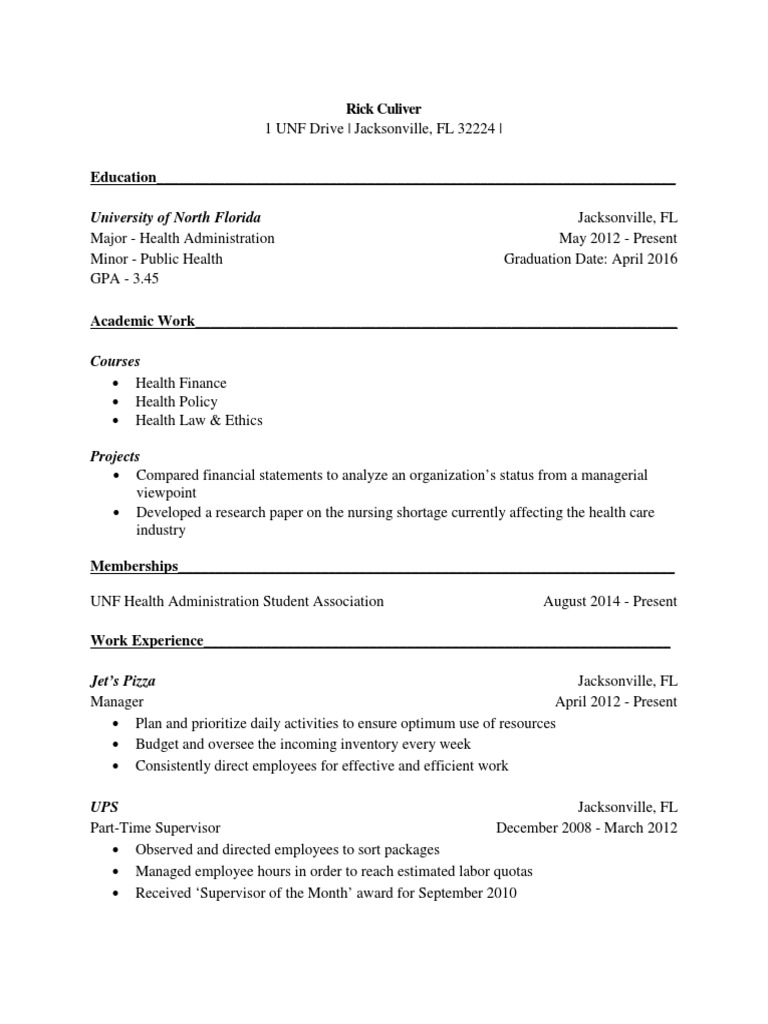 Rick Culiver - Resume | PDF | Social Science