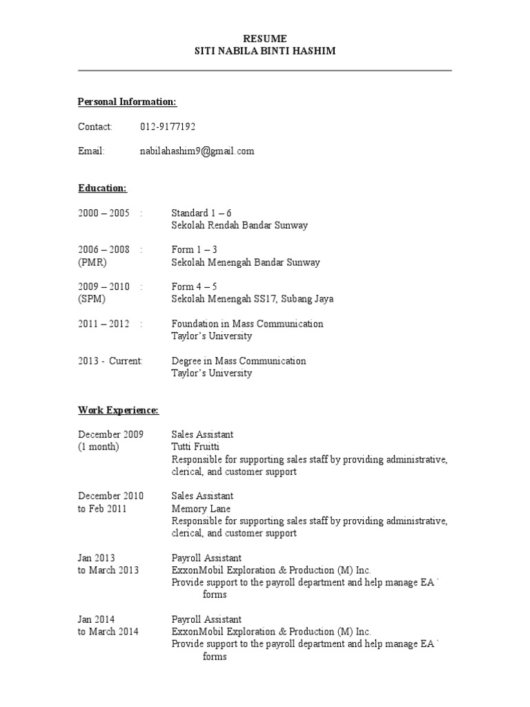 Updated Resume | PDF