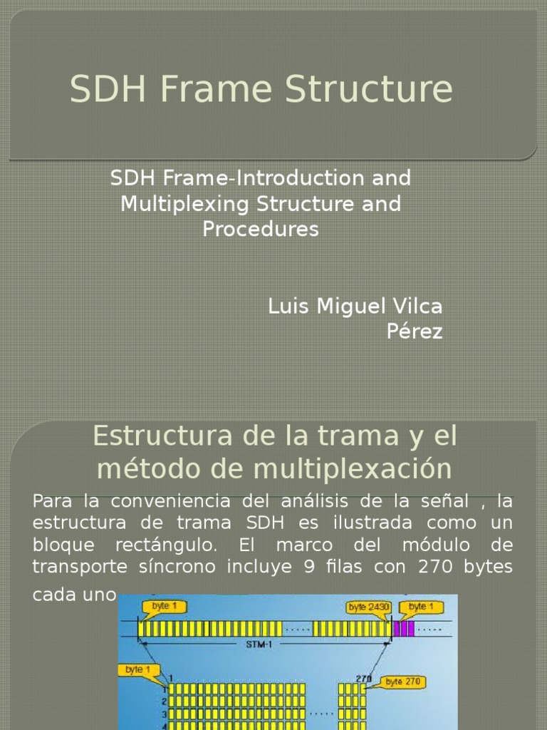 SDH Frame Structure | PDF | Ingeniería en telecomunicaciones ...