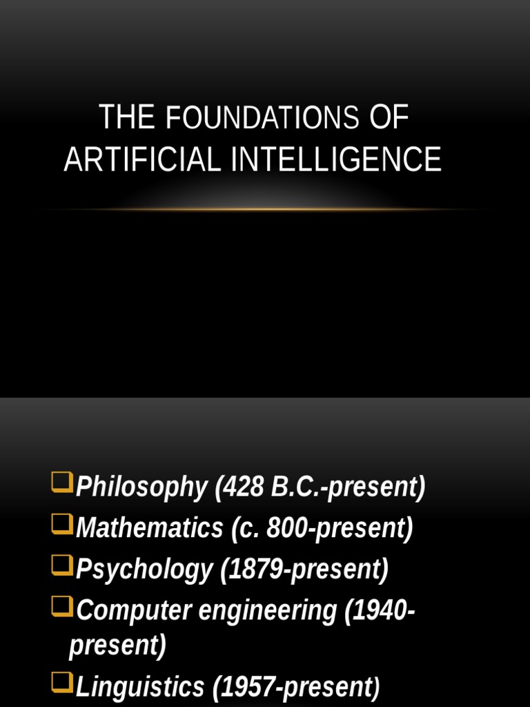 The Foundations of Artificial Intelligence | PDF | Artificial ...