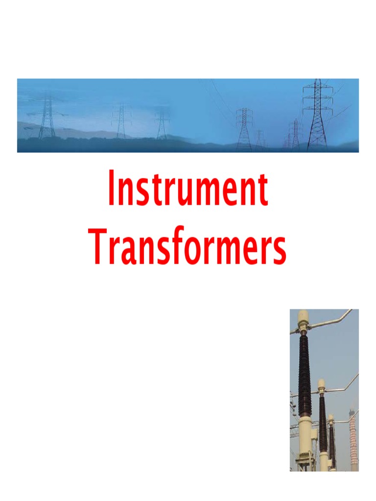Instrument Transformer PDF | PDF | Transformer | Electric Power