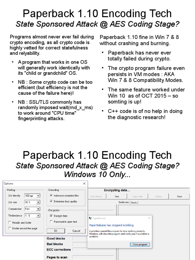 Paperback 1.10 Encoding Tech: State Sponsored Attack at AES Coding Stage? | PDF | C++ | Areas Of ...