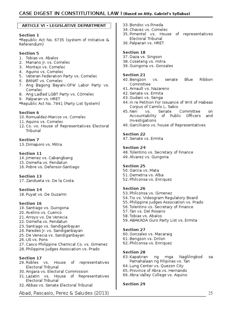 Article Vi - Legislative Department | PDF | Initiative | Constitutional ...