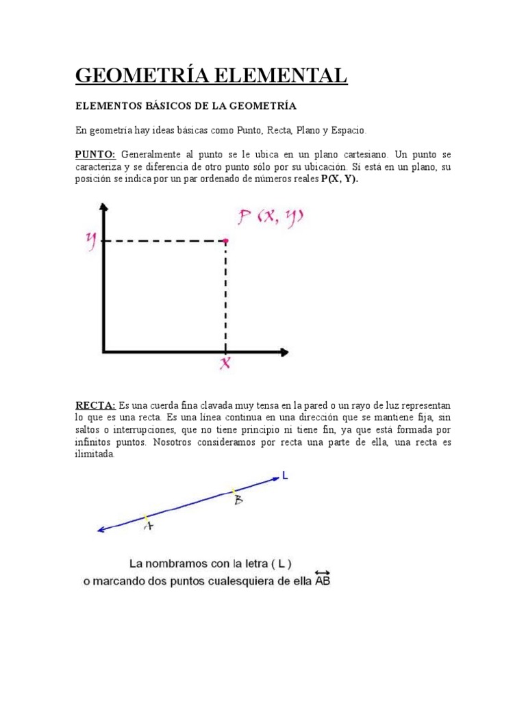 Geometría Elemental | PDF | Línea (geometría) | Perpendicular