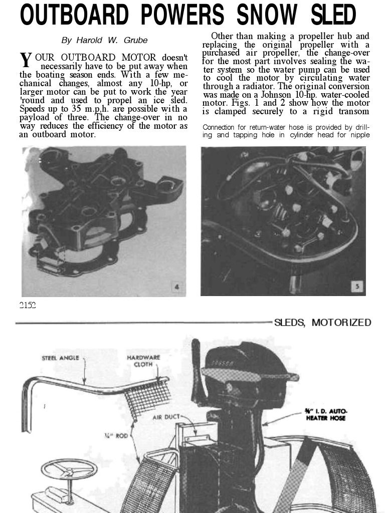 Snow Sled | PDF | Propeller | Pipe (Fluid Conveyance)