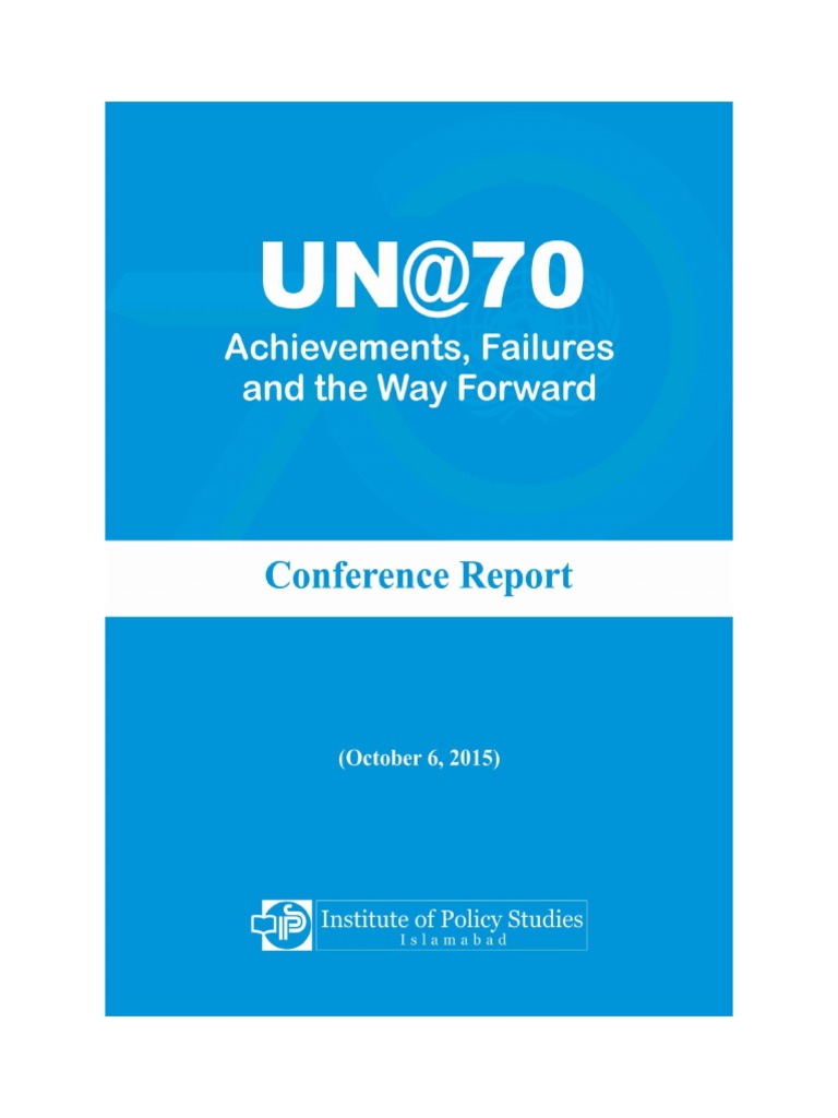 UN@70: Achievements, Failures and The Way Forward | PDF | United ...