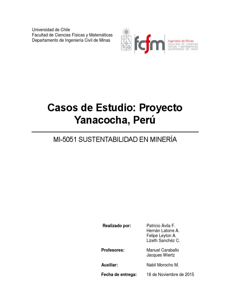 Proyecto Yanacocha: Conflictos y Sostenibilidad | PDF | Minería | Economias