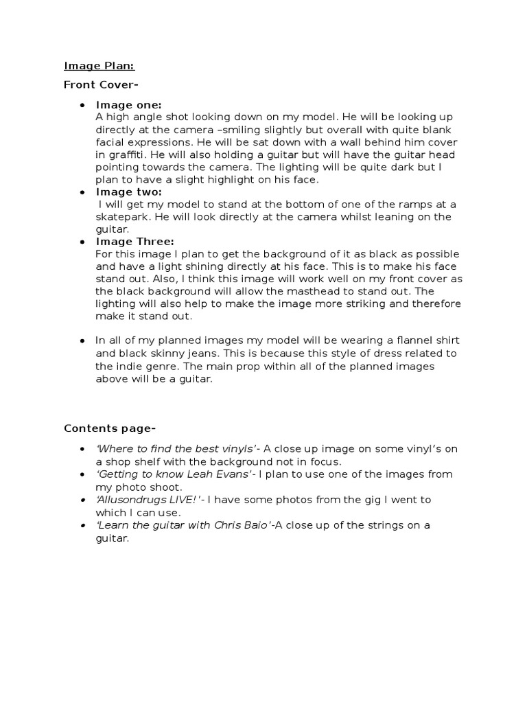 Image Plan: Front Cover-Image One | PDF