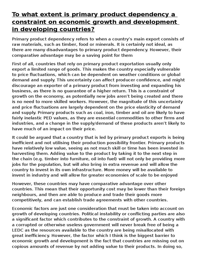 Economics Essay Parnham | PDF | Demand | Price Elasticity Of Demand