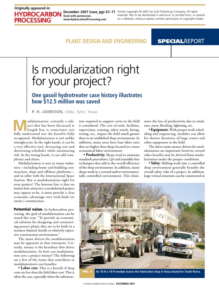 Is Modularization Right For Your Project? | PDF | Modularity | Labour ...